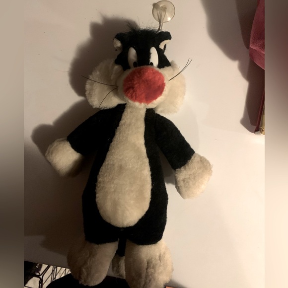 Warner Bros. | Toys | Vintage Looney Tunes Sylvester Window Plush ...